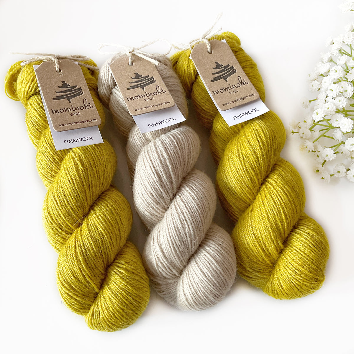 Finn Scarf Kit - Original Design - Curry and Natural Grey– Sunspun