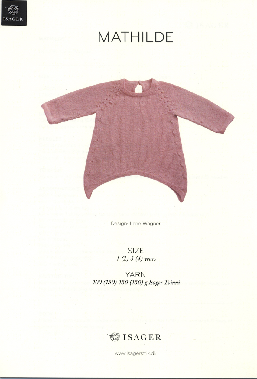 Mathilde | Isager | Patterns | Sunspun